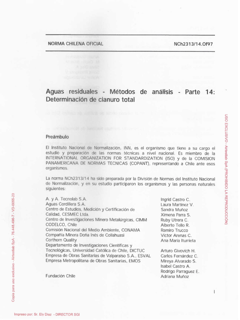 NCH 2313-14 - of 97 CN | PDF