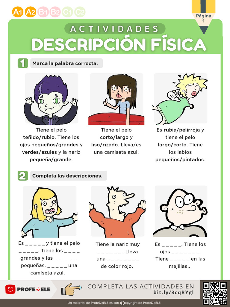 Descripción Física | PDF | Cabeza y cuello humanos | Cabello humano