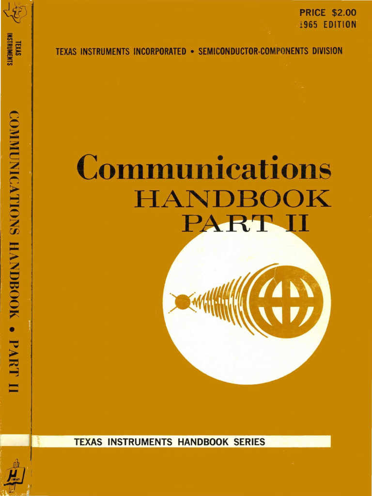 TI Communications Handbook Part II 1965 | PDF | Amplifier | Signal To ...