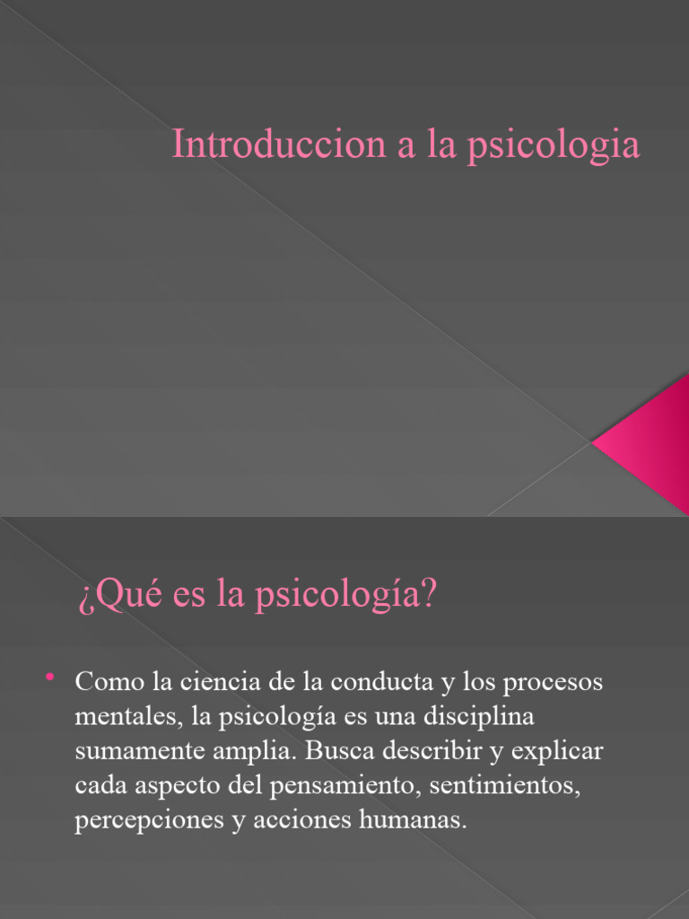Introduccion A La Psicologia | PDF