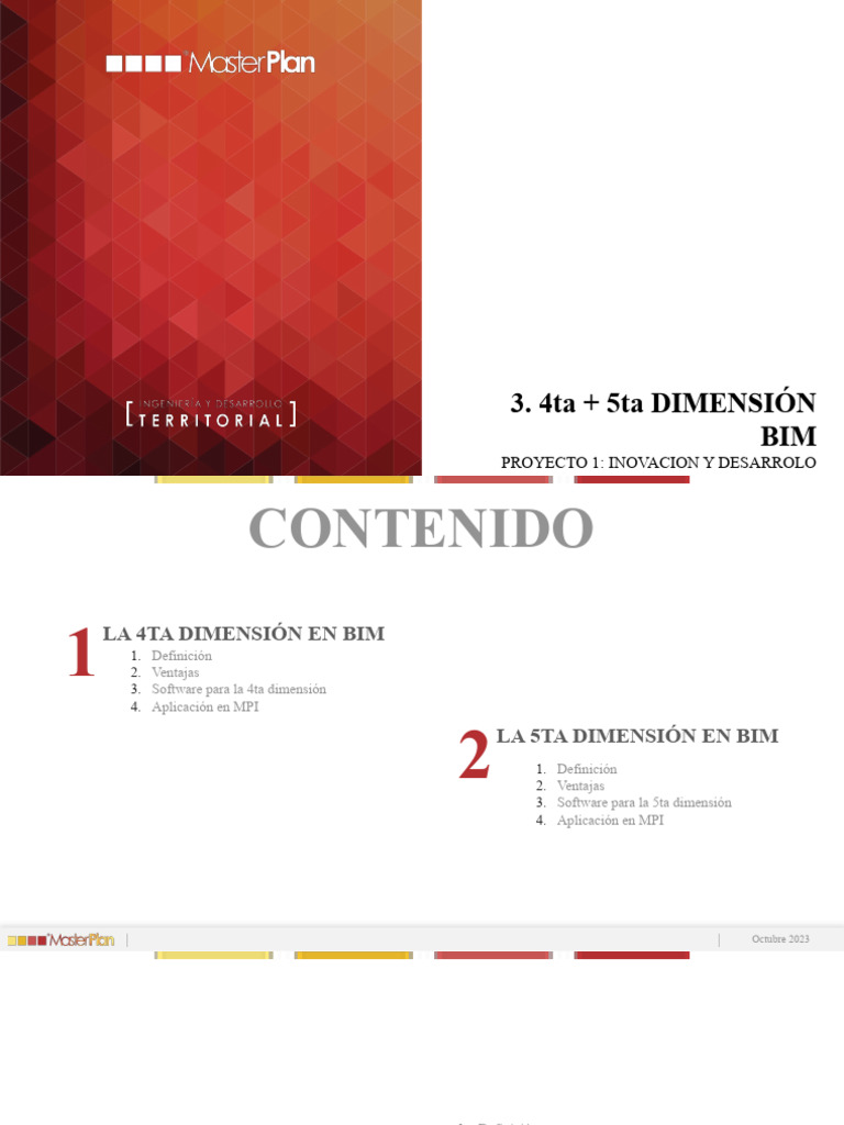 3 - 4ta 5ta Dimensión + 4 Coorinadinación Bim | PDF | Modelado de información de construcción ...