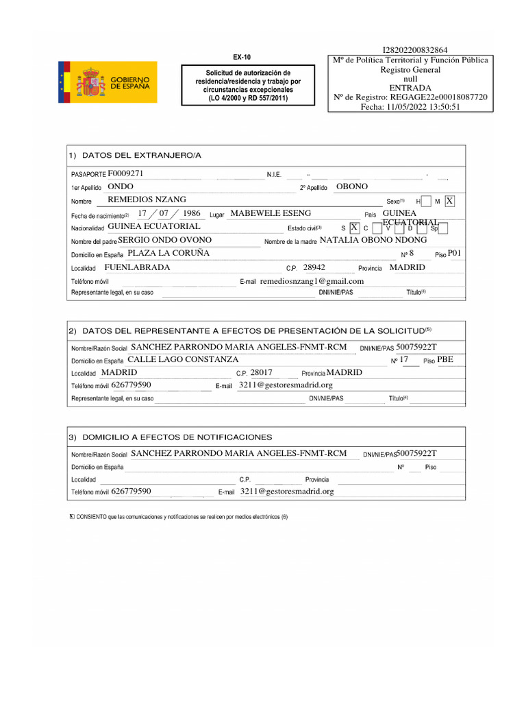 Formulario EX10 I28202200832864 | PDF