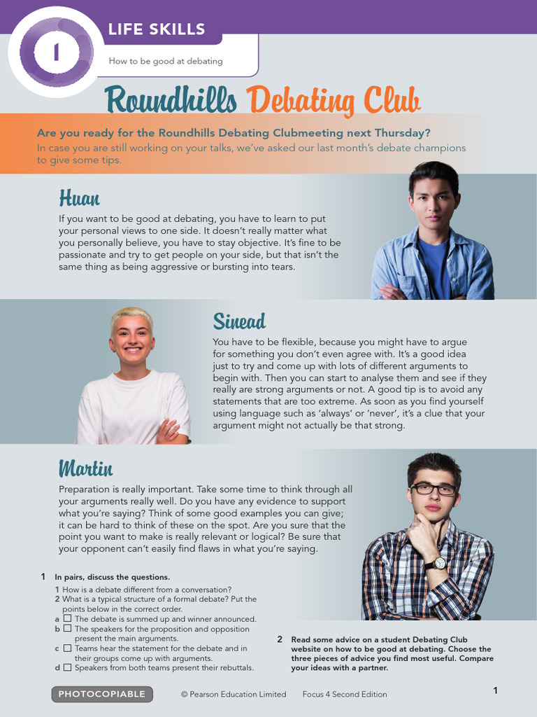 Focus4 2ed Life Skills 1 For Student | PDF | Argument | Violence