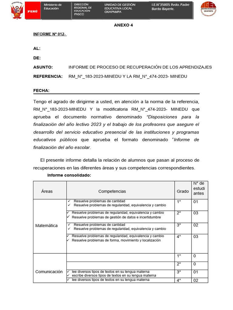 ANEXO 04 RECUPERACION | PDF