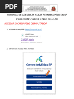 Como Acessar o CMSP Web Passo a Passo | PDF