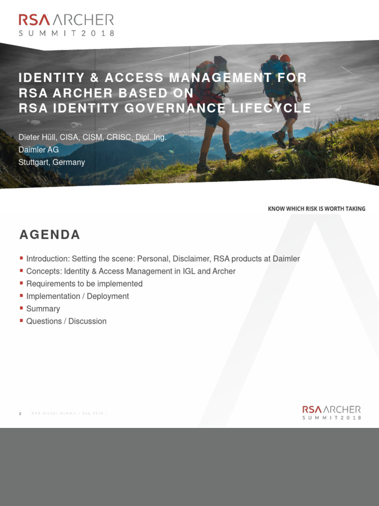 Identity Access Management For RSA Archer Based On RSA Identity Governance Lifecycle | PDF ...