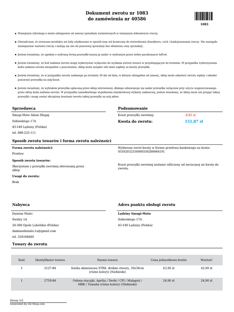 Return 1083 | PDF