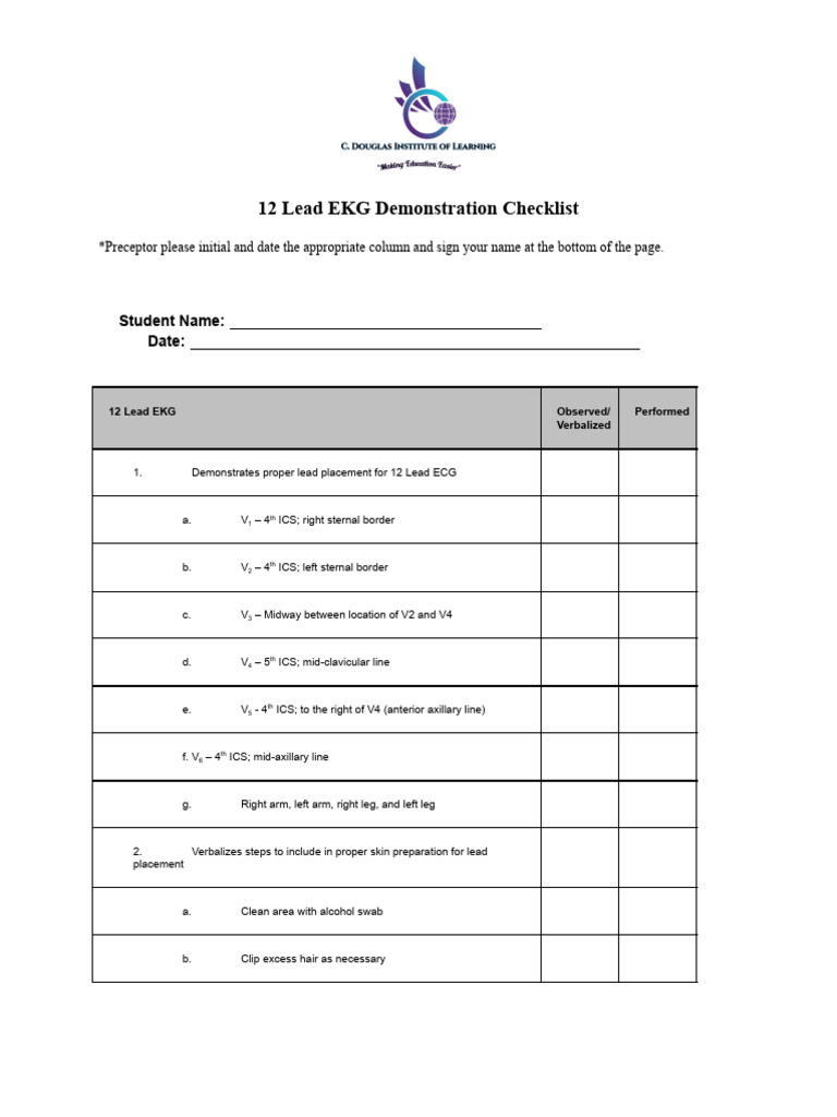 ECG Competency | PDF