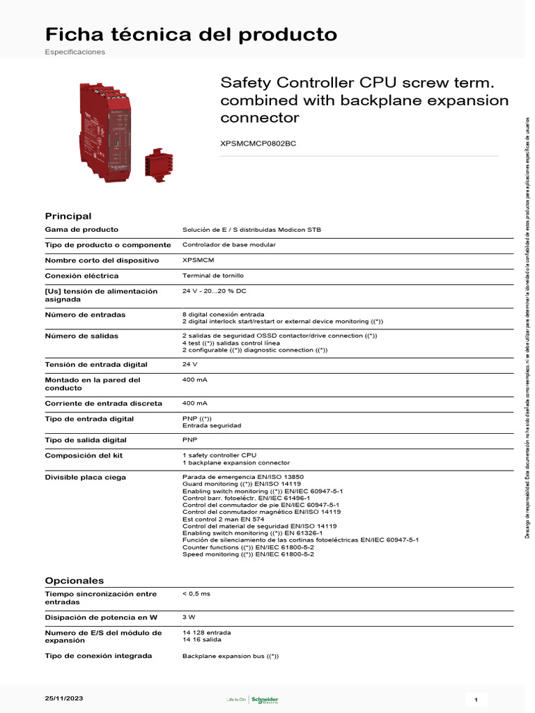 Preventa XPS MC - XPSMCMCP0802BC | PDF