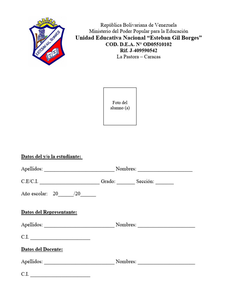 Modelo de Boletas 2023 Mañana - Tarde | PDF | Venezuela | Evaluación