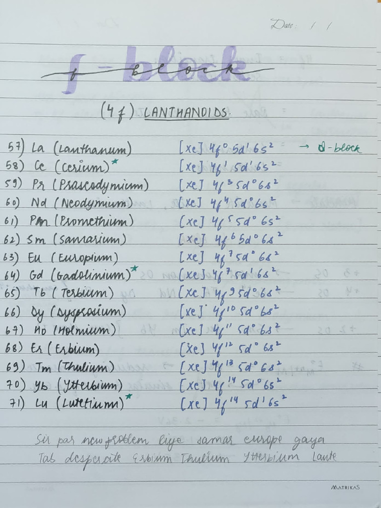 Lanthanides and Actinides Overview | PDF