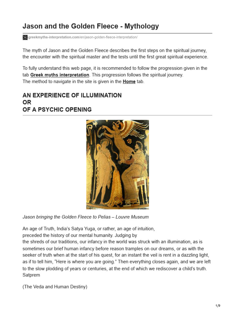 Jason and The Golden Fleece - Mythology | PDF | Argonauts | Jason
