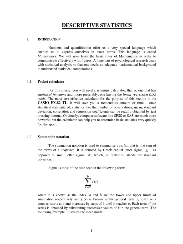 Descriptive Stats | PDF Descriptive Stats | PDF