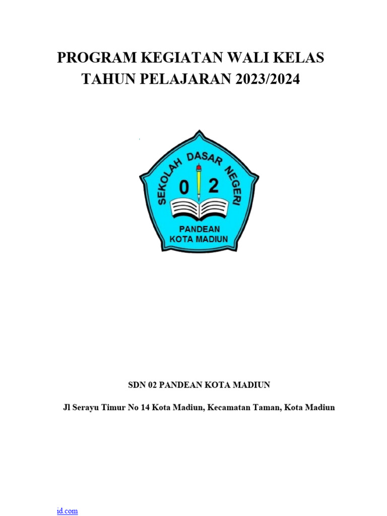 Program Wali Kelas 6b Fix | PDF