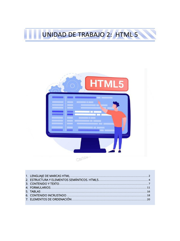 Unidad 2 HTML5 | PDF