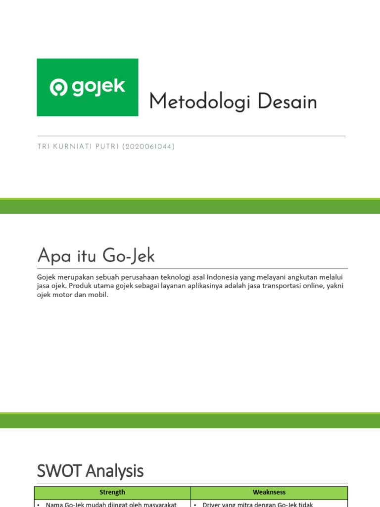 Swot Analysis Gojek | PDF