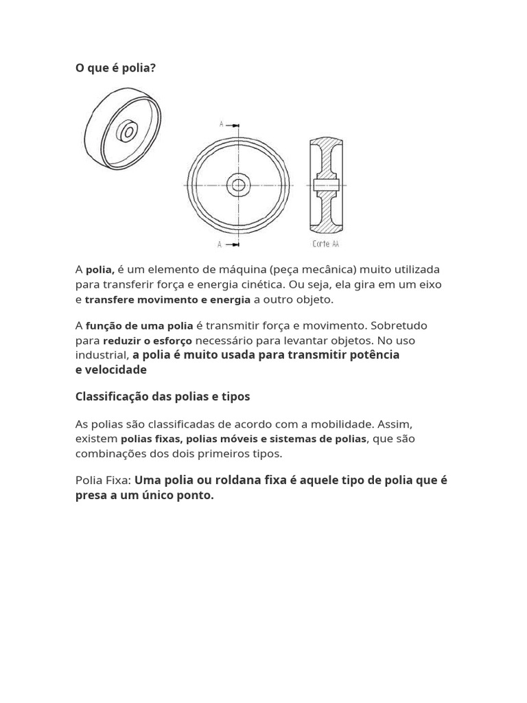 O Que É Polia | PDF
