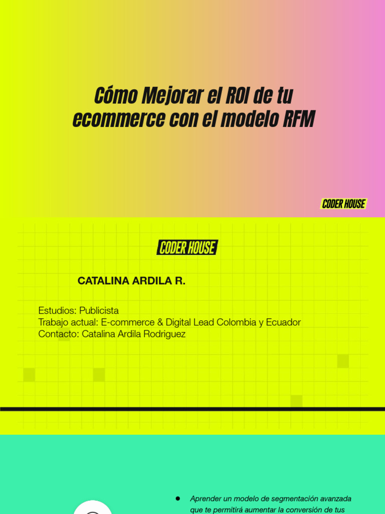 Modelo RFM - ROI de Tu Ecommerce | PDF | Comercio electrónico | Marketing