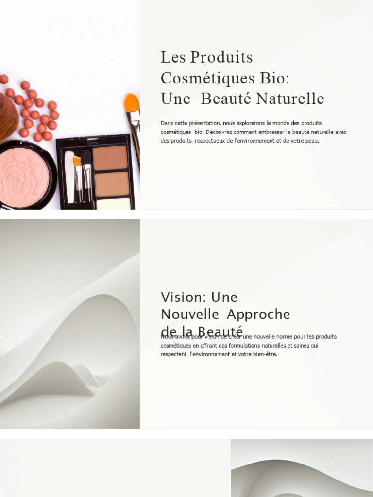 Produits Cosmétiques Bio : Beauté Durable | PDF | Cosmétique ...
