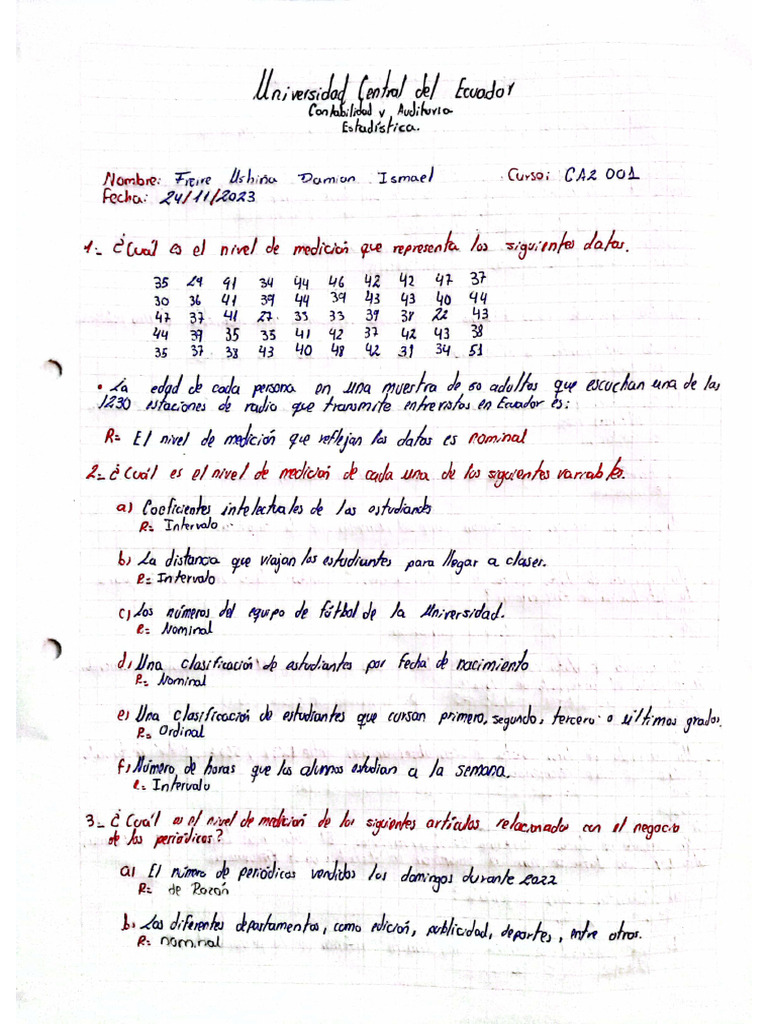 Cuarta Tarea Ejercicios de Aplicación | PDF