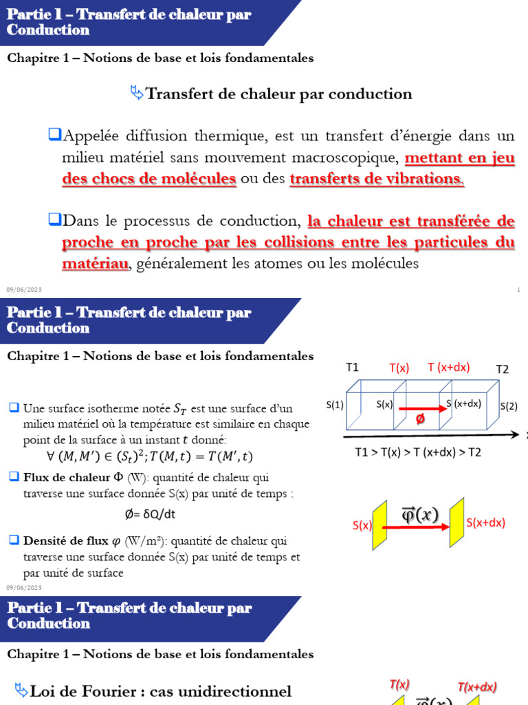 Cours de Transfert Thermique | PDF