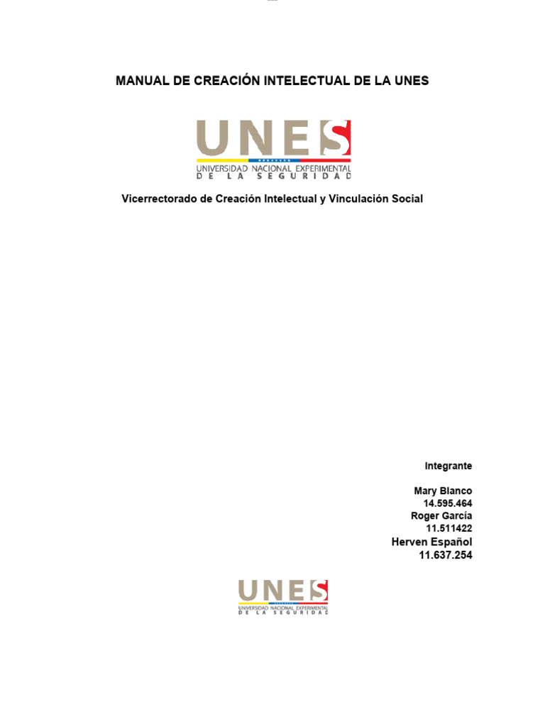 UNES - Manual Creacion Intelectual UNES - Instructivo Añadido y ...