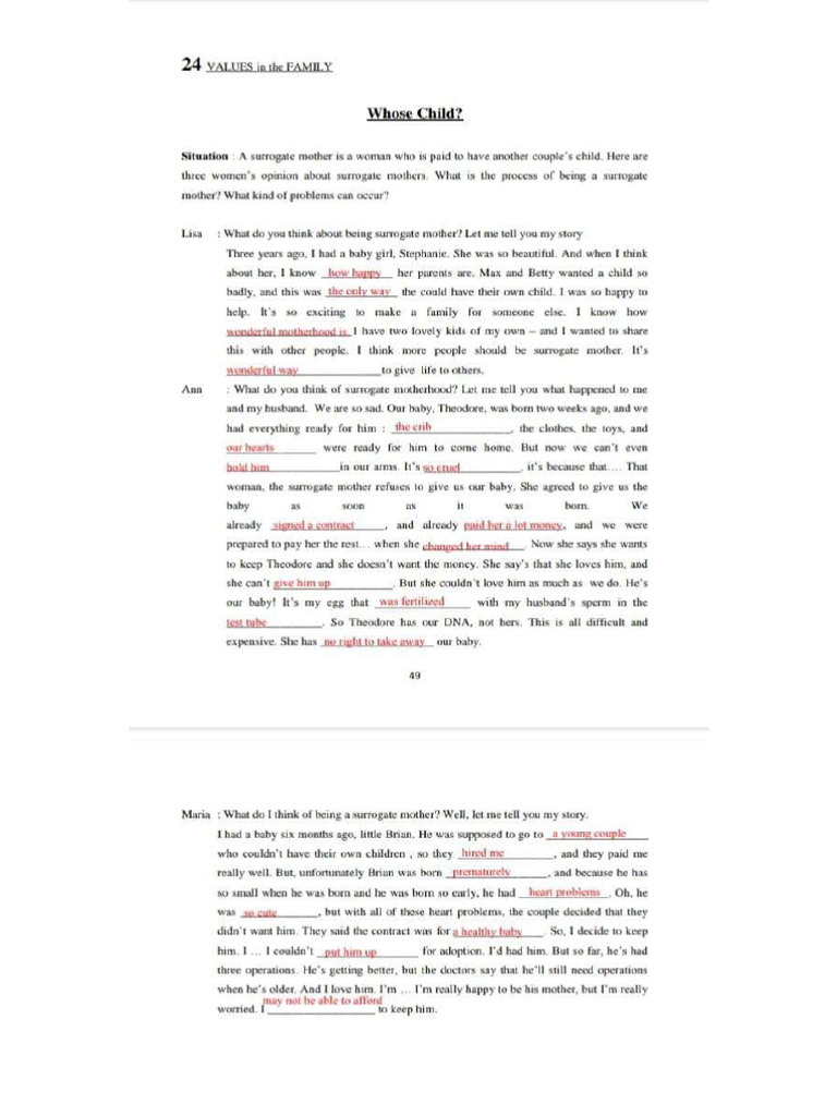 Dictation Whose Child | PDF