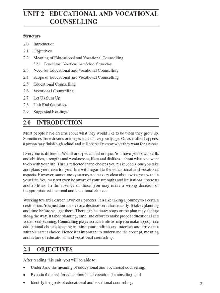 Unit 2 | PDF | Counseling Psychology | School Counselor