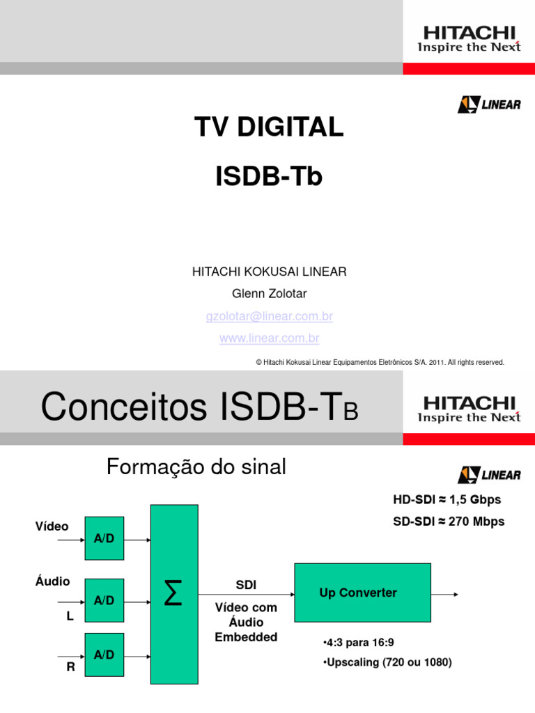 Conceitos ISDB TB | PDF | Radiodifusão | Eletrônicos