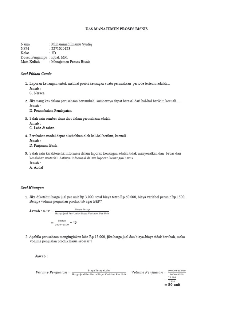 Muhammad Imamu Syafiq - 2271020123 - UAS MPB | PDF