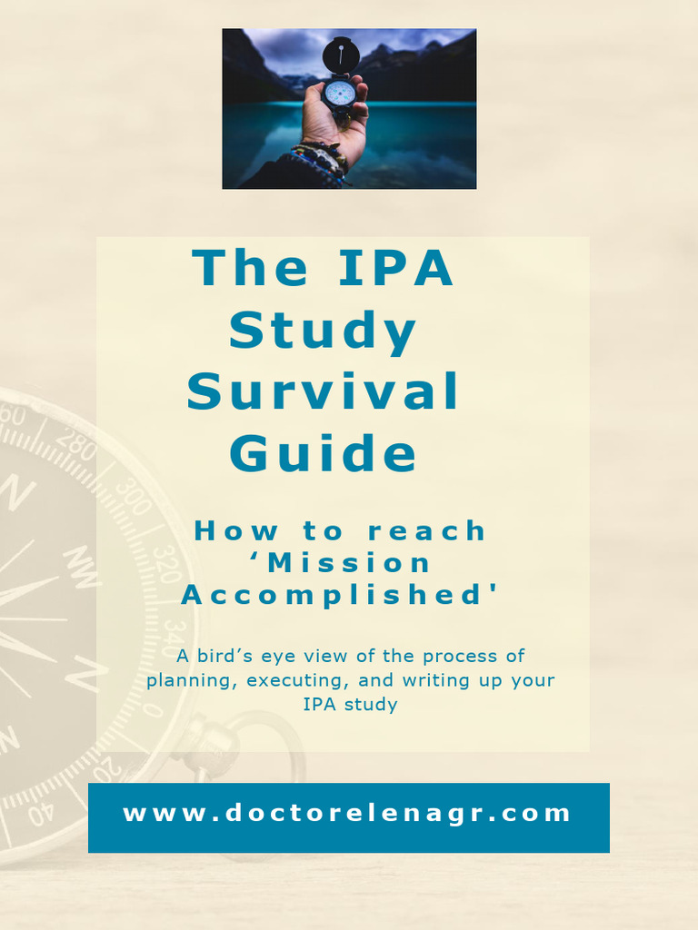 DR Elena GR The IPA Study Survival Guide 2022 | PDF