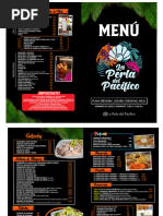 Menú Ecuaviche 2025 | PDF | Cocina latinoamericana | Ingredientes de comida