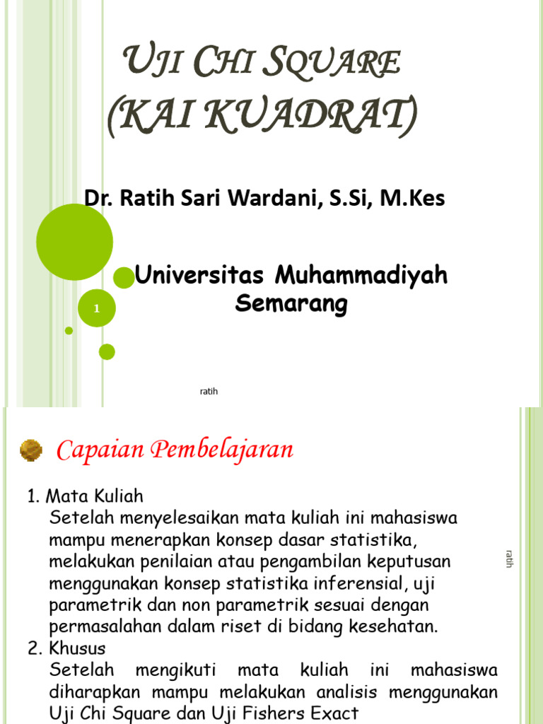 Perbandingan Uji Chi Square dan Fisher | PDF