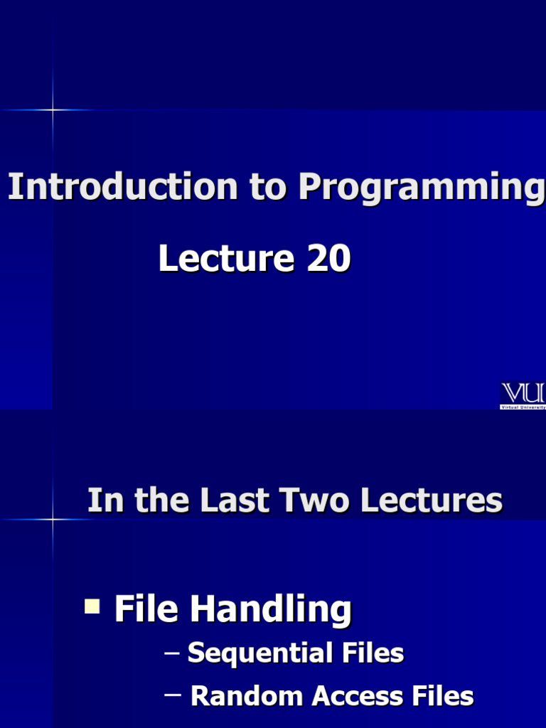 CS201 20 | PDF | Teaching Methods & Materials | Computers