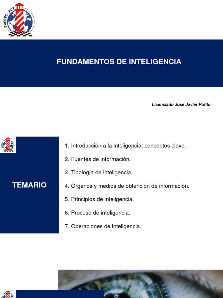 PROTEC-ACT Fundamentos de Inteligencia | PDF | Inteligencia | Información