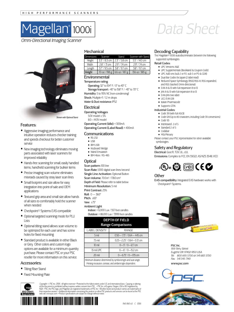 Magellan 1000 I | PDF