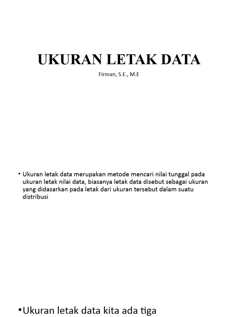 11 - Ukuran Letak Data (Persentil) | PDF