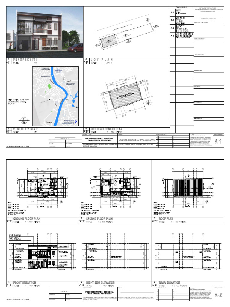 Sample Complete Set of Plans | PDF