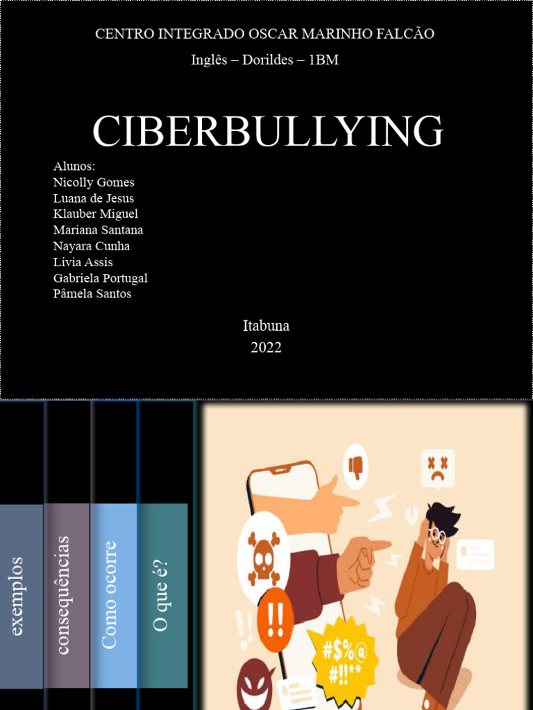 Ciberbullying: Impactos e Exemplos | PDF | Cyberbullying