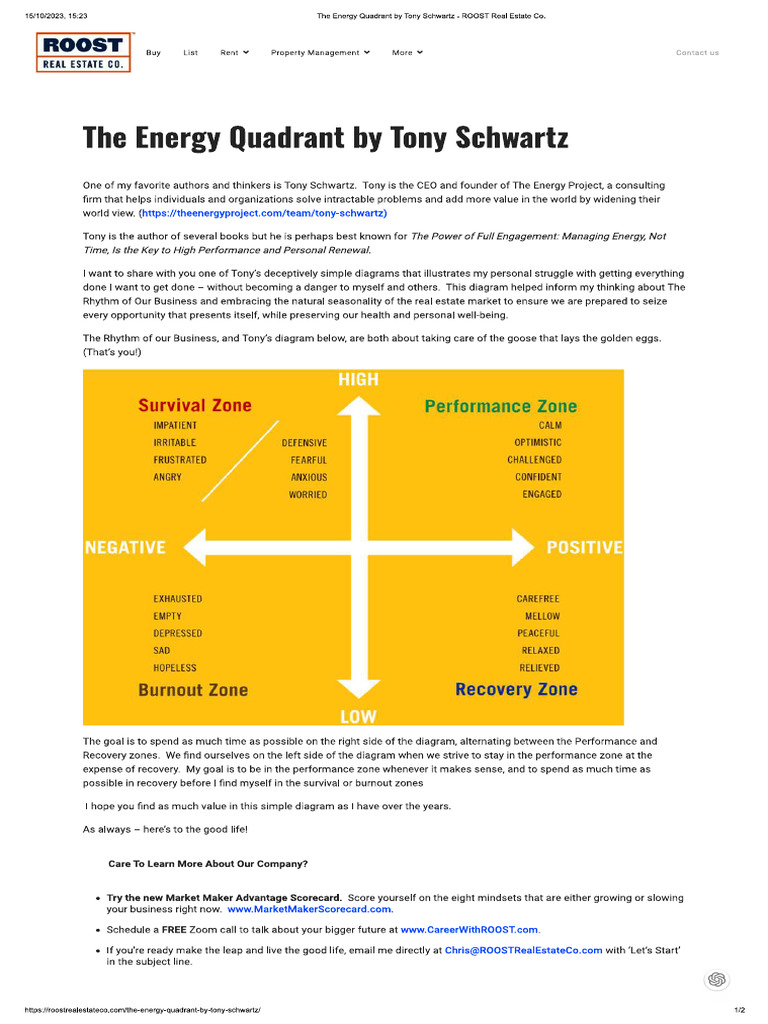 The Energy Quadrant | PDF