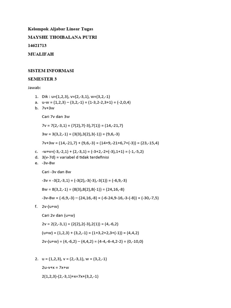 Tugas Alin Mayshe & Mualifah | PDF | Science & Mathematics | Computers