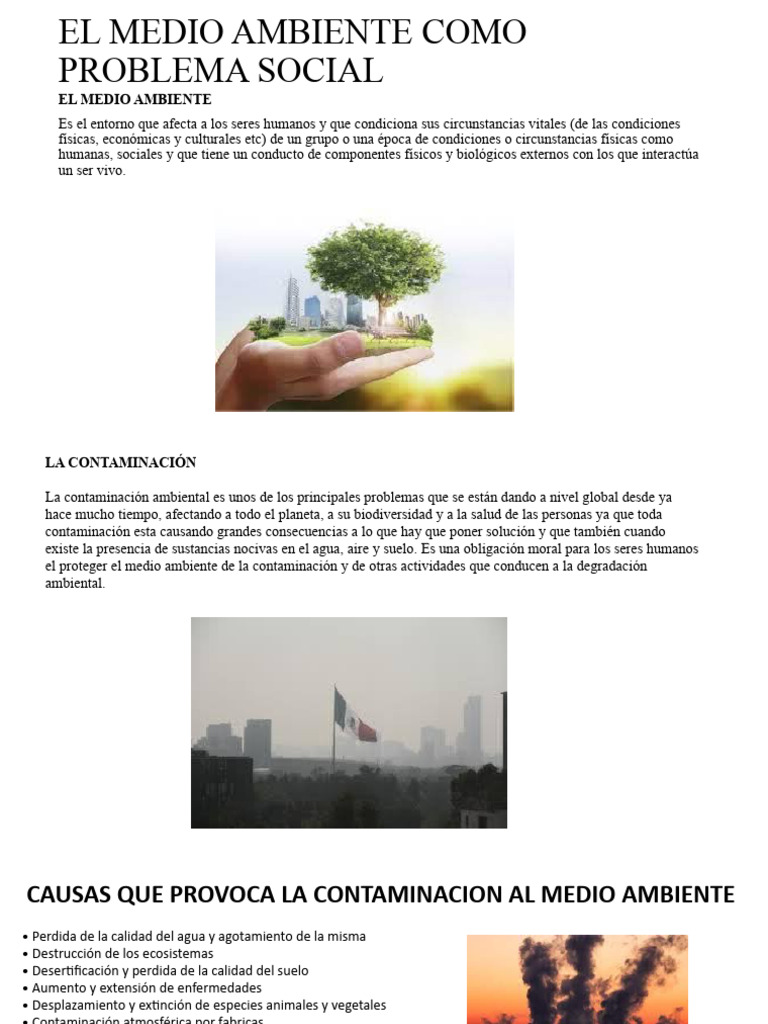 El Medio Ambiente Como Problema Social | PDF