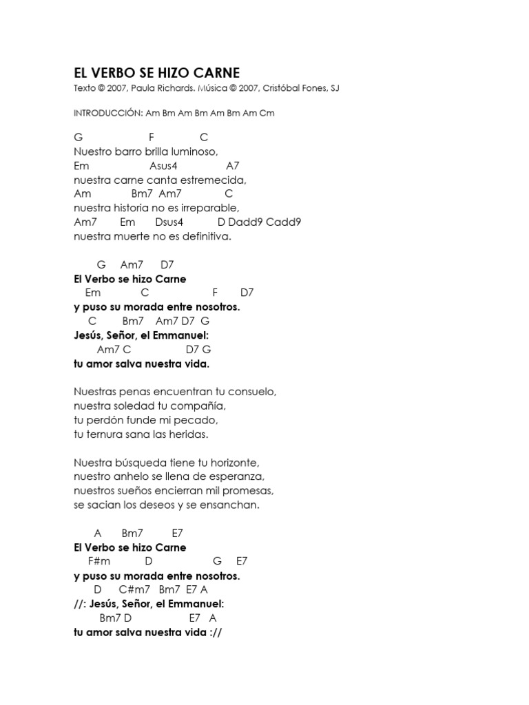 El Verbo se Hizo Carne | PDF