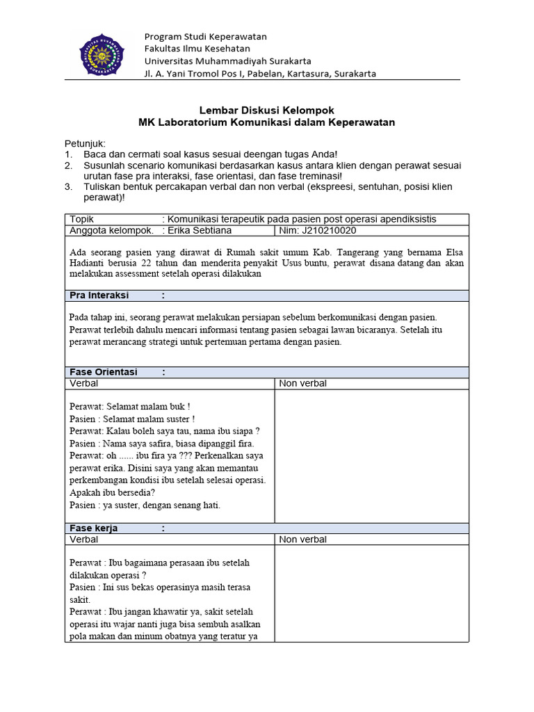 Lembar Diskusi Kelompok | PDF
