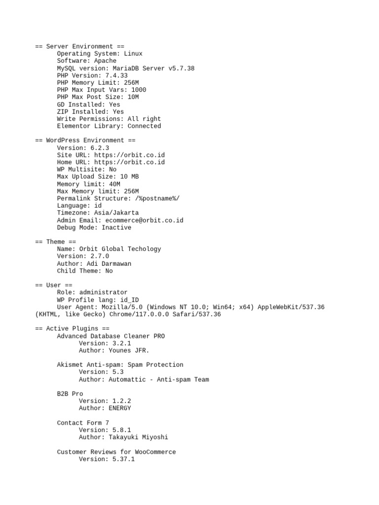 System Info Orbit - Co.id 24 10 2023 | PDF | Php | Computer Science