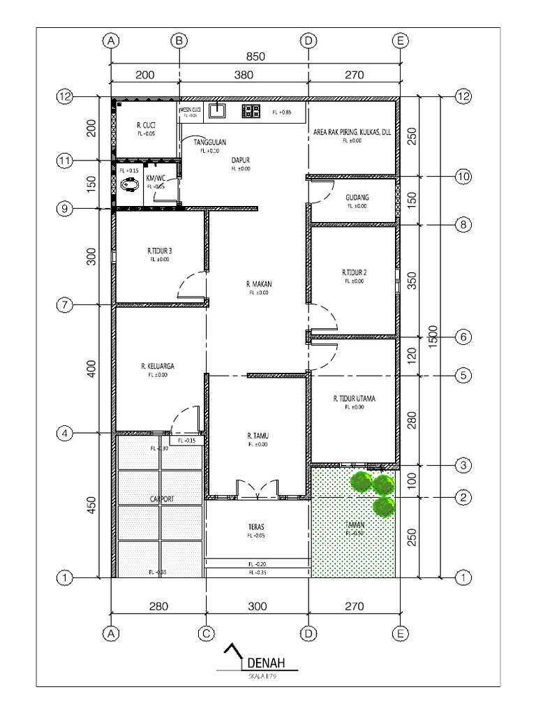 Denah Rumah Tante Dia | PDF
