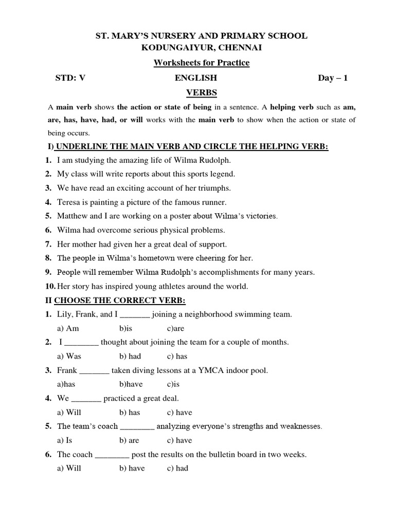 English Worksheet | PDF