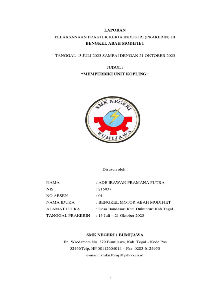 Laporan Ade Wawan | PDF