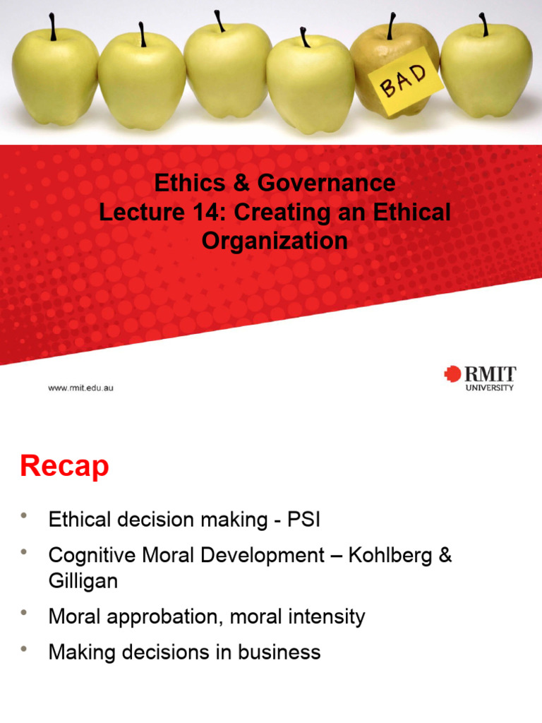 Building an Ethical Organization | PDF | Leadership | Organizational ...