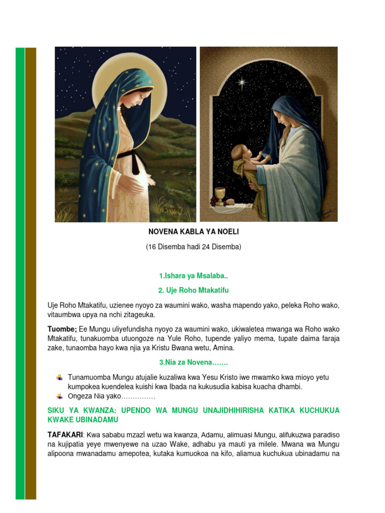 2.novena Kabla Ya Noeli | PDF